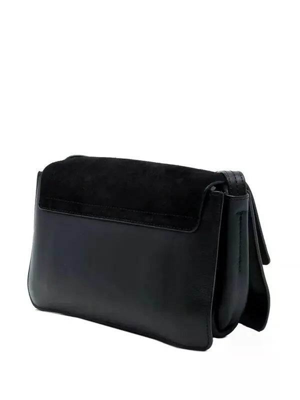 Chloé 2018 Small Suede And Calfskin Faye Crossbody Bag - Black