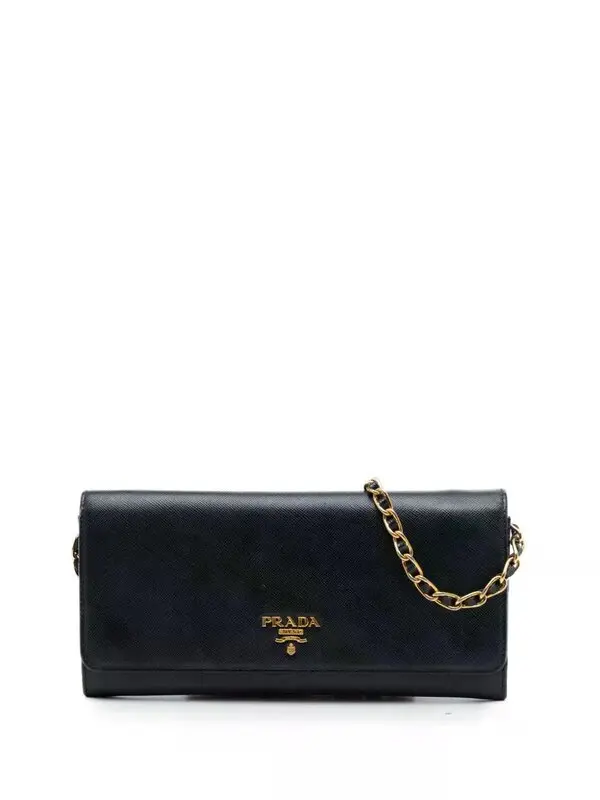 Prada 2013-2026 Saffiano Wallet On Chain Crossbody Bag
