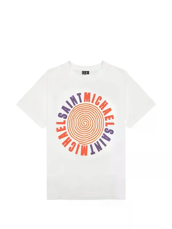 SAINT MXXXXXX Logo-print T-shirt - White