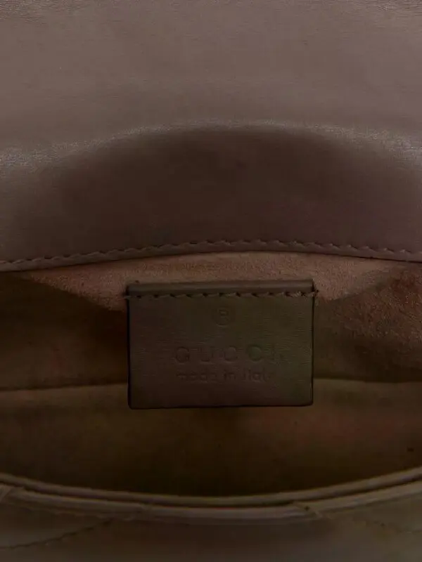 Gucci 2000-2015 Mini Gg Marmont Matelasse Leather Flap Crossbody Bag
