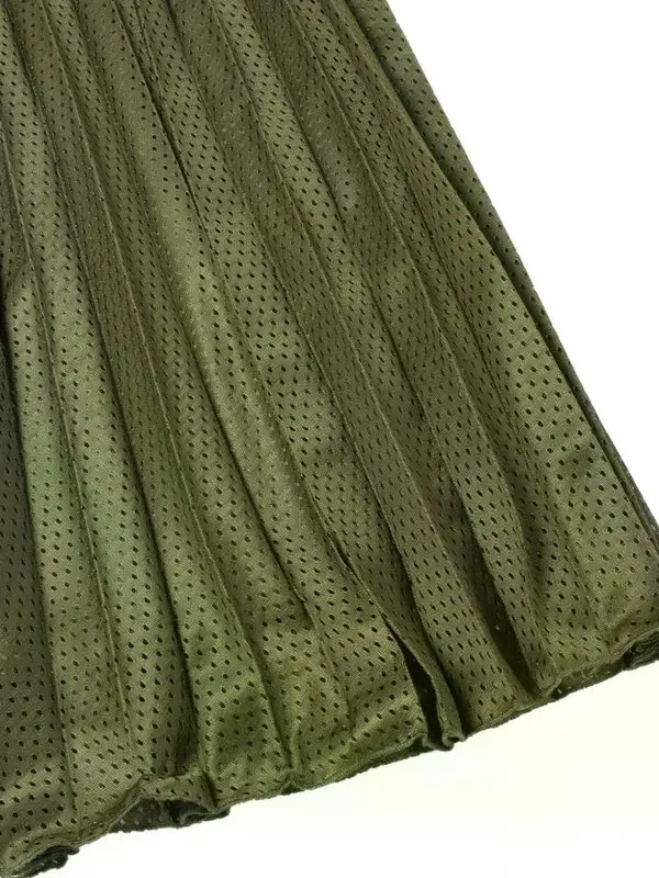 Moncler 2010s Mesh Pleated Midi Skirt