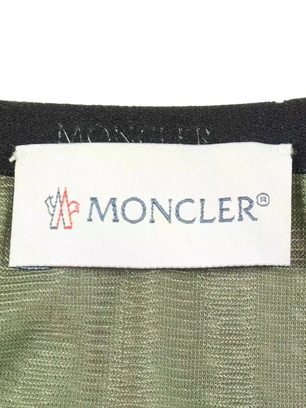 Moncler 2010s Mesh Pleated Midi Skirt