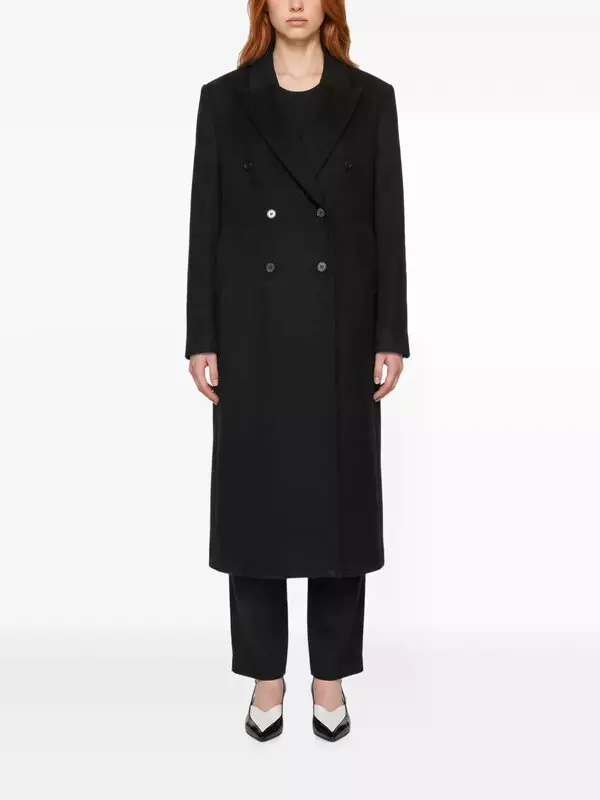 Loulou De Saison Rosco Lds Double-breasted Peak-lapels Coat