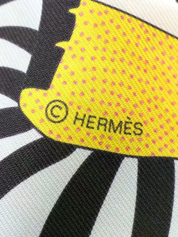 Hermès 2020s Factory Suite Twilly Scarf - White