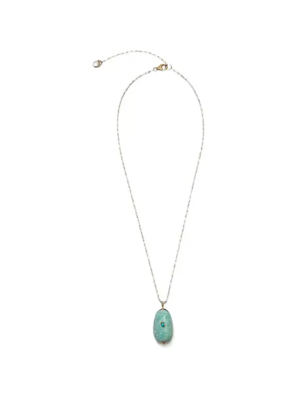 LIZZIE FORTUNATO Darya Stone-pendant Necklace - Gold