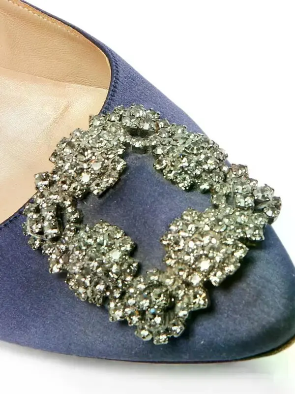 Manolo Blahnik Hangisi Buckled Pumps