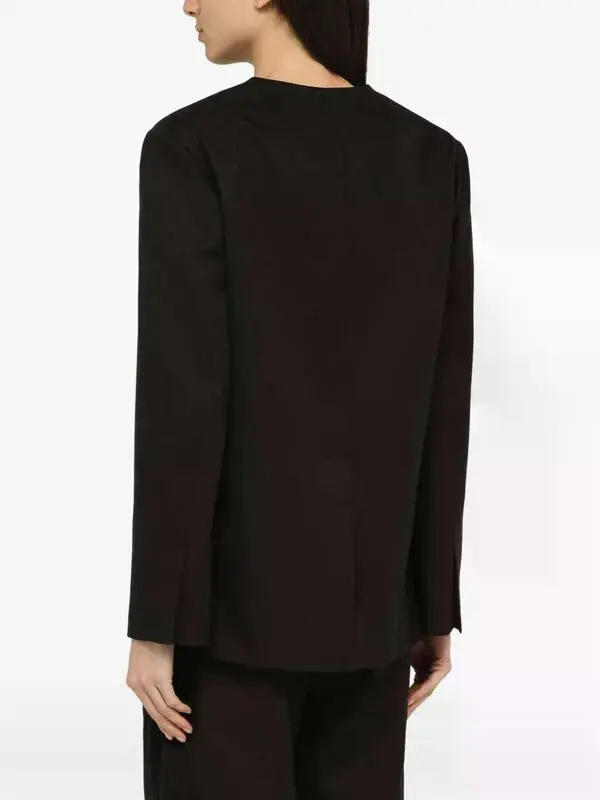 Loulou De Saison Double-breasted Collarless Jacket