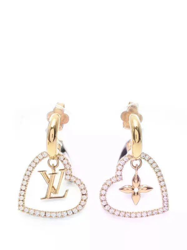 LOUIS VUITTON 2024 My Heart Rhinestone Earrings