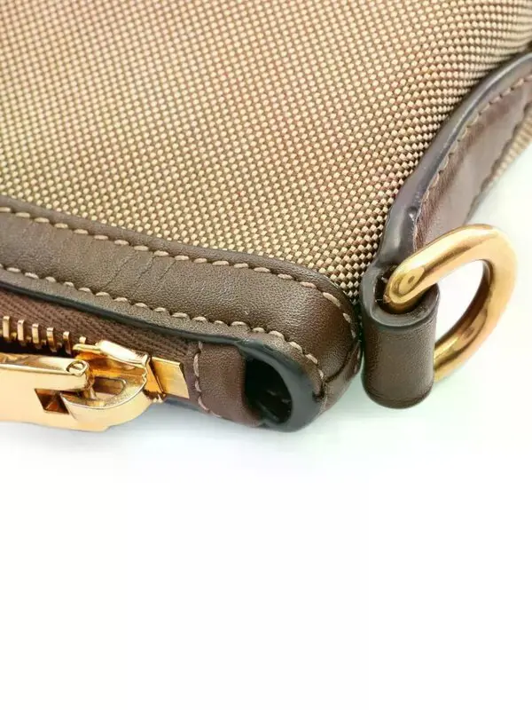 Prada 2010s Logo Jacquard Tote Bag