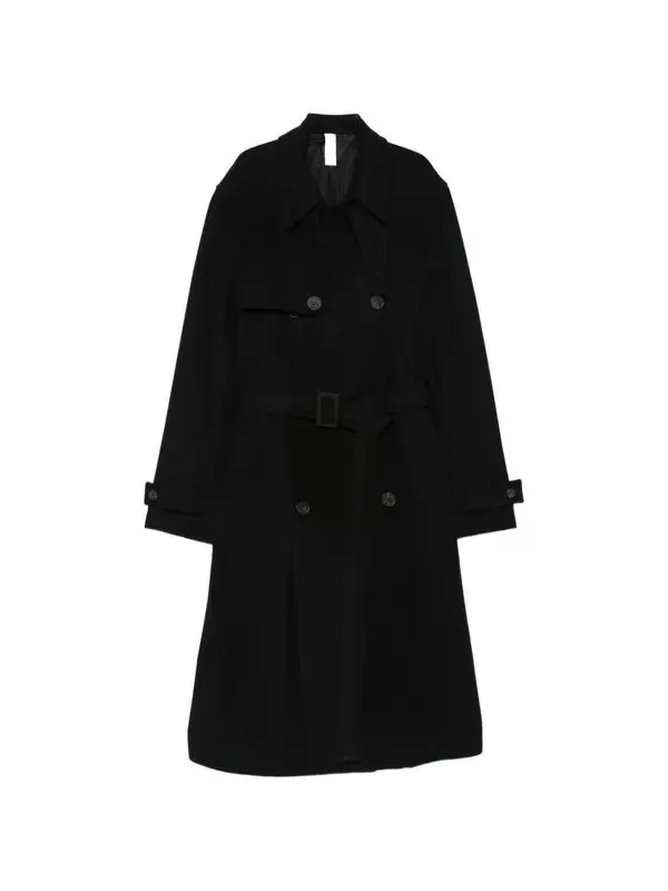 HEVO Double-breasted Belted Coat