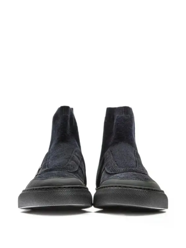 Mr & Mrs Italy Suede Panelled Sneakers