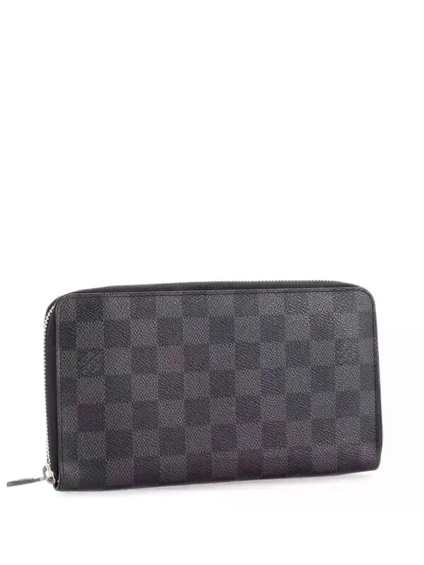 LOUIS VUITTON Zippy Organizer Damier Graphite Small Wallets - Black