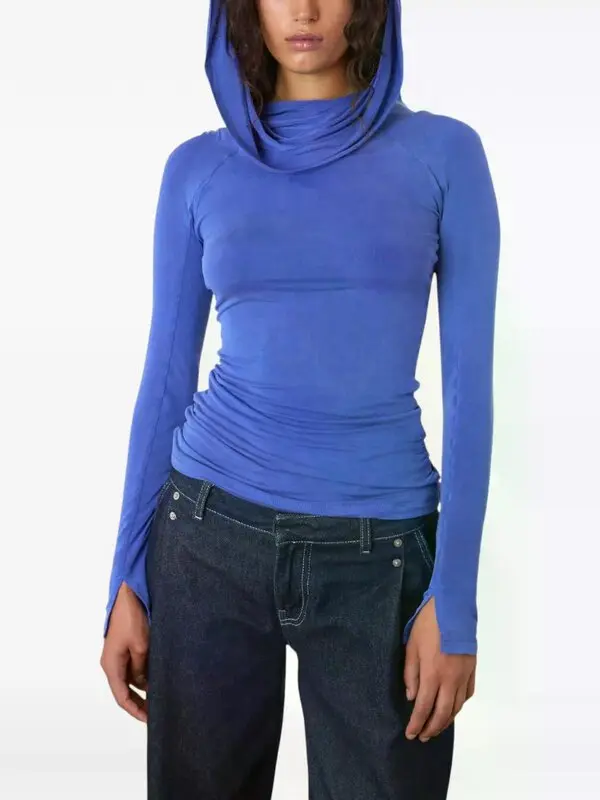 PEACHY DEN Kylie Cold-shoulder T-shirt