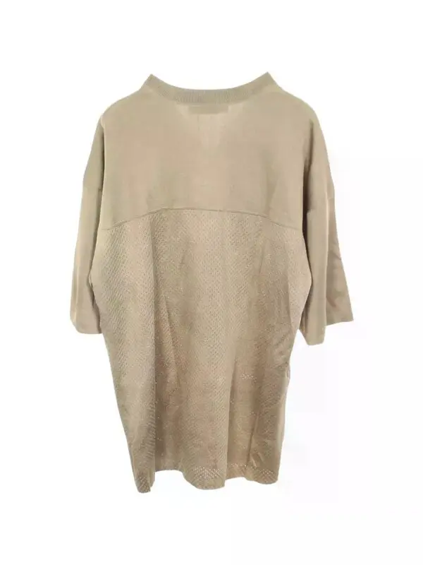 LOUIS VUITTON 2010s Logo-print Mesh T-shirt