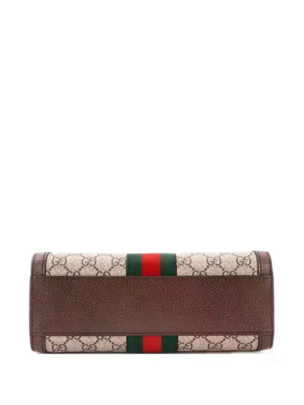 Gucci Ophidia Top Handle Gg Coated Canvas Small Tote Bag