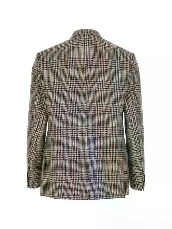 Emporio Armani Prince Of Wales Check Double-breasted Blazer