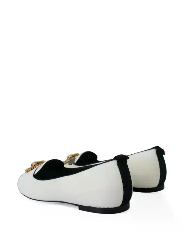 Dolce & Gabbana Embellished Velvet Loafers