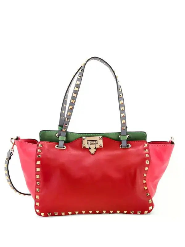 Valentino Garavani Rockstud Soft Leather Small Tote Bag - Multicolour