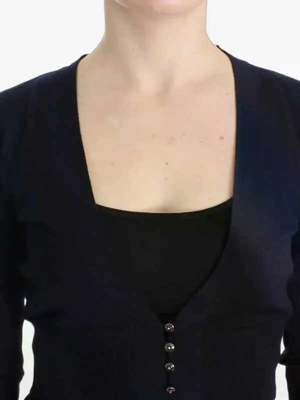 Roberto Cavalli Cropped V-neck Cardigan