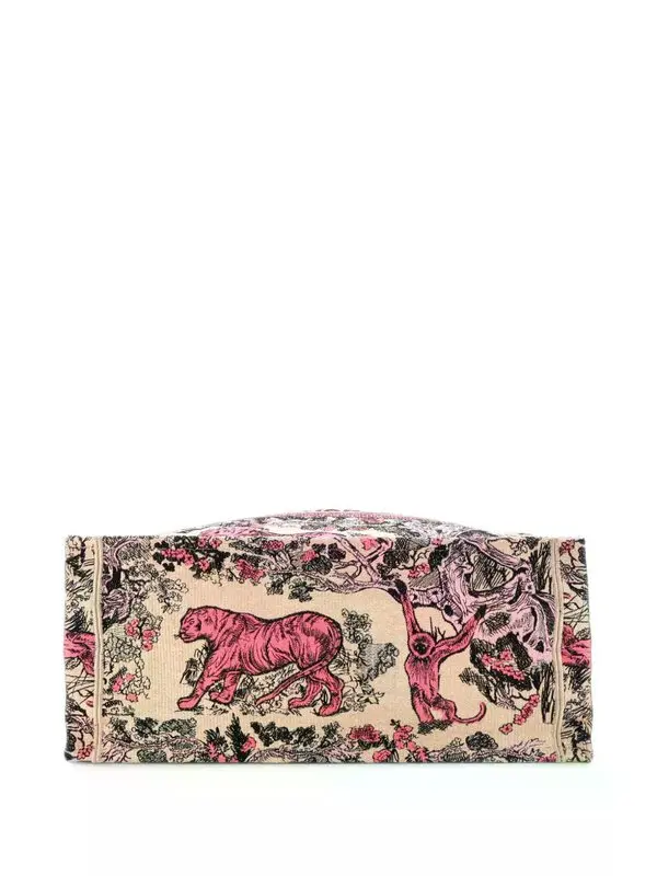 Dior Book Embroidered Canvas Large Tote Bag