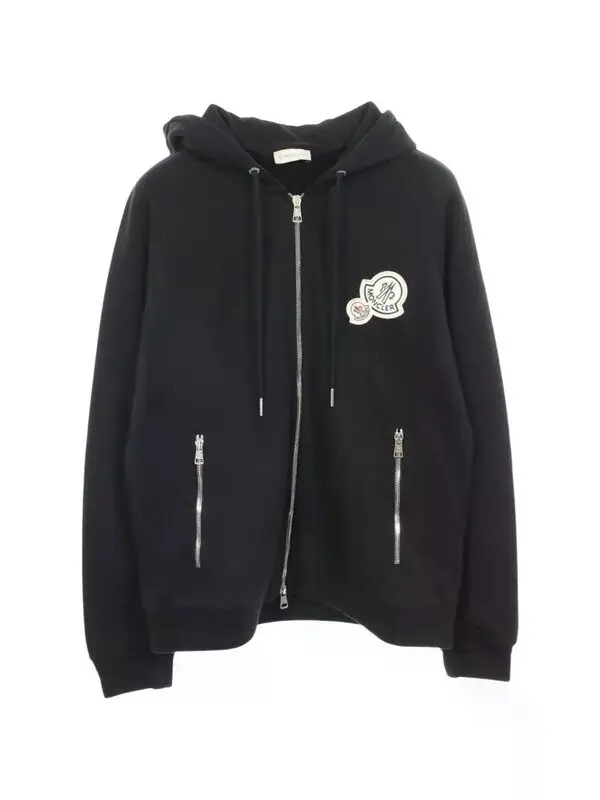 Moncler 2010s Logo-patch Zip-up Hoodie