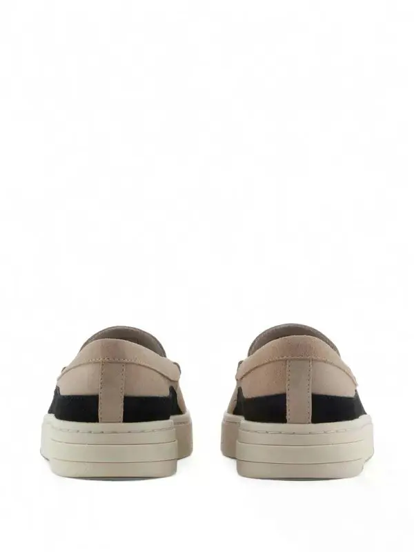 Armani Exchange Suede Slip-on Sneakers
