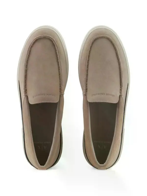Armani Exchange Suede Slip-on Sneakers