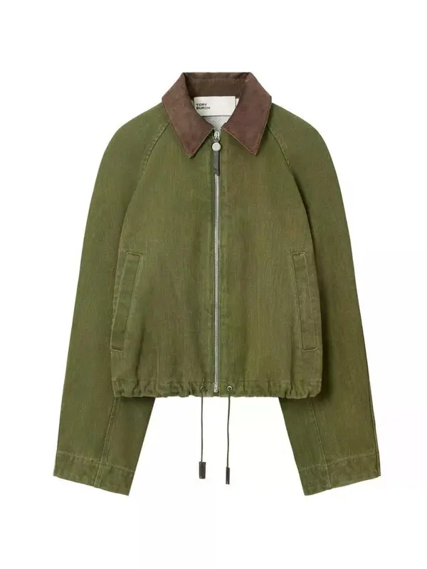 Tory Burch Denim Bomber Jacket