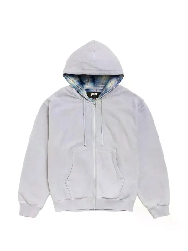 StÜssy Plaid-lined Zip-up Hoodie
