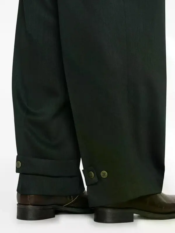 COSTUMEIN Pleated Button-cuff Trousers