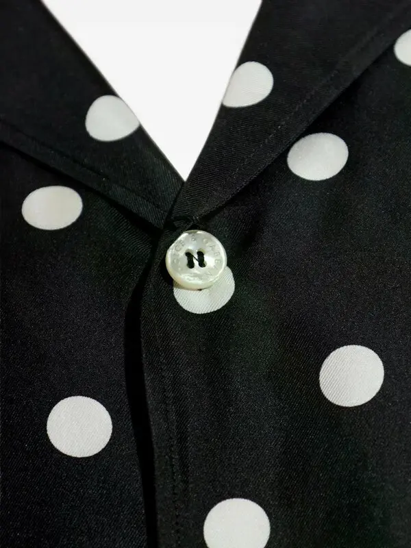 Dolce & Gabbana Polka Dot-print Silk Twill Shirt