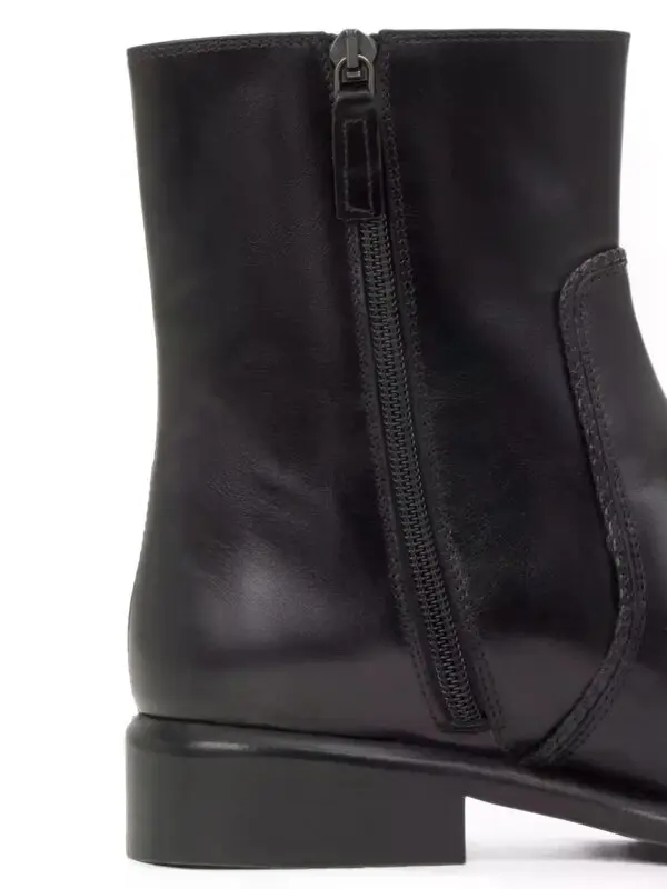 CastaÑer Elsa 313 Braided-trim Leather Ankle Boots