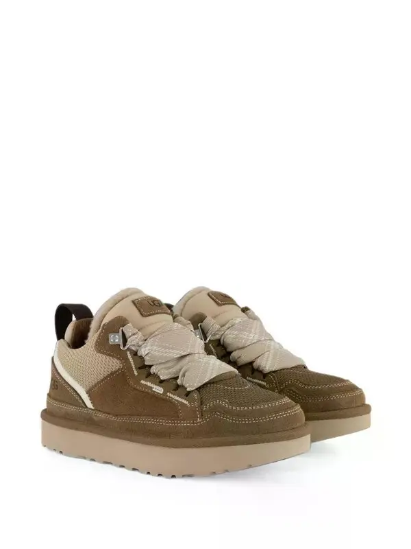UGG Lowmel Suede-panelled Sneakers