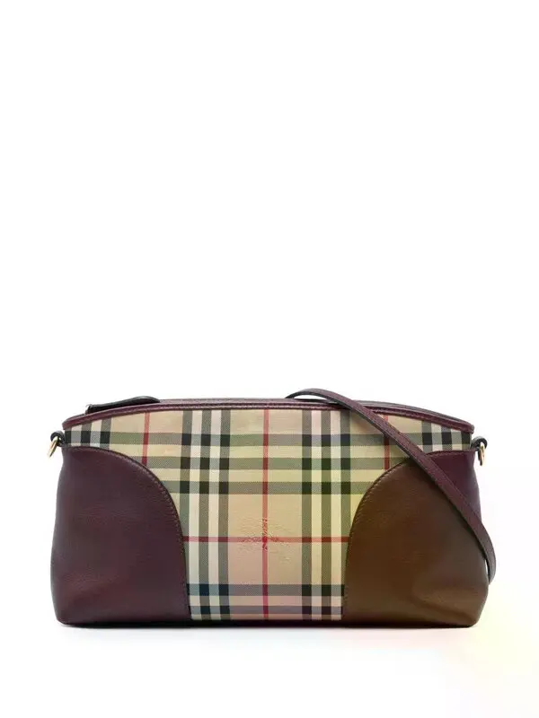 Burberry 2000-2017 Chichester Haymarket Check Cross Body Bag - Neutrals