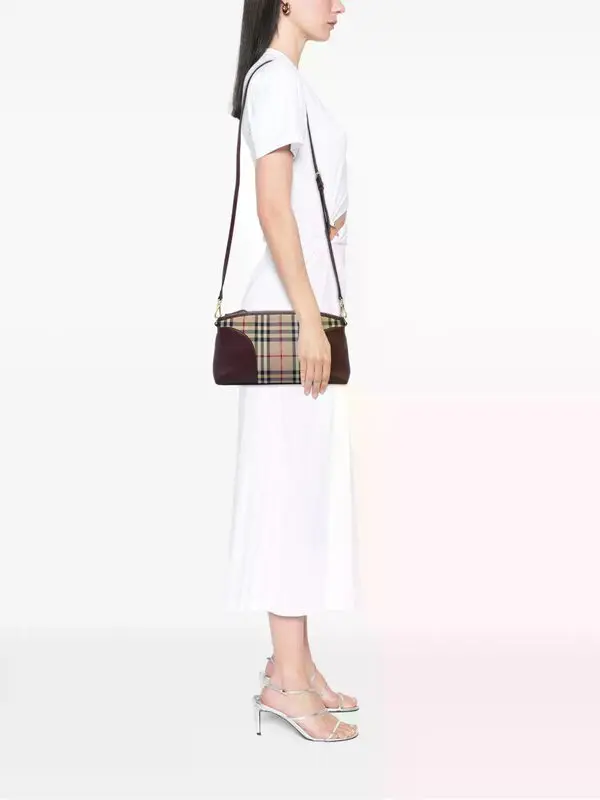Burberry 2000-2017 Chichester Haymarket Check Cross Body Bag - Neutrals