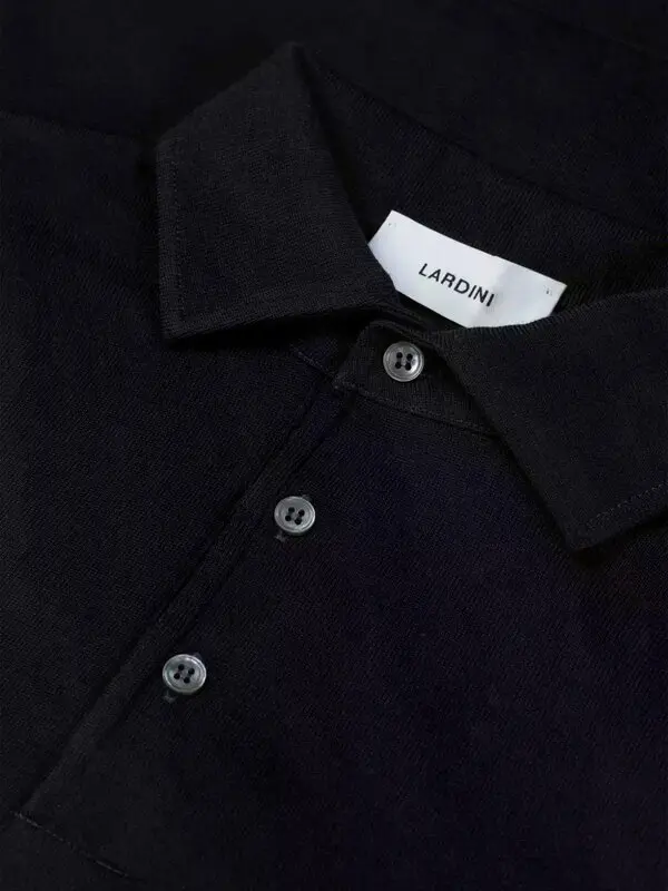 LARDINI Button-up Polo Sweater