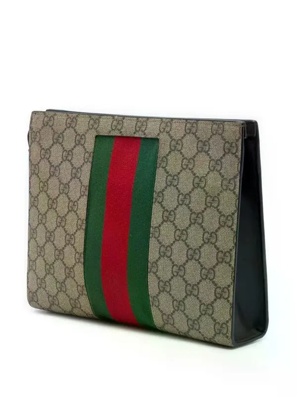 Gucci 2016-2026 Gg Supreme Web Clutch Bag
