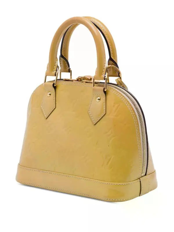 LOUIS VUITTON 2015 Monogram Vernis Alma Bb Satchel
