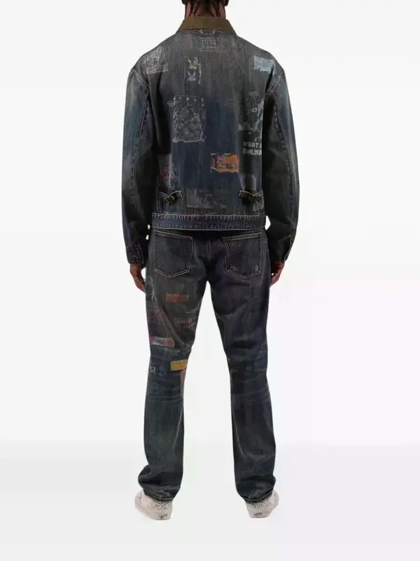 BLDG4 Graphic-print Denim Jacket