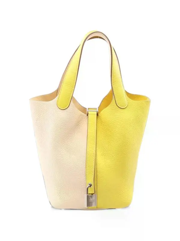 Hermès 2020 Pm Picotin Lock Kazak Tote Bag - Yellow