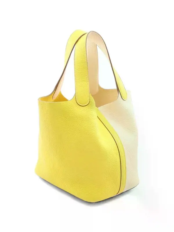 Hermès 2020 Pm Picotin Lock Kazak Tote Bag - Yellow