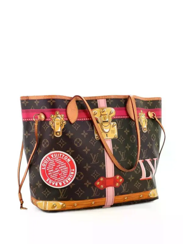 LOUIS VUITTON Neverfull Nm Limited Edition Summer Trunks Monogram Canvas Mm Tote Bag