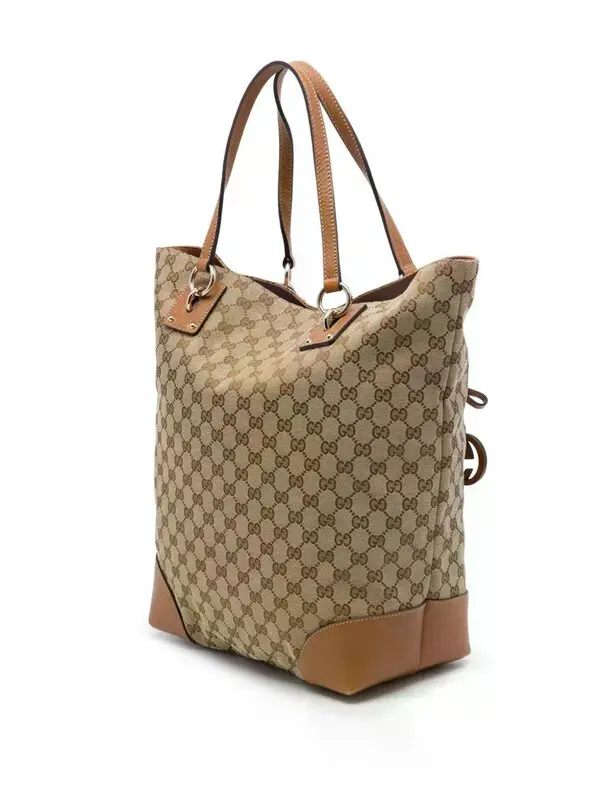 Gucci 2016-2026 Large Gg Canvas Gg Charm Tote Bag