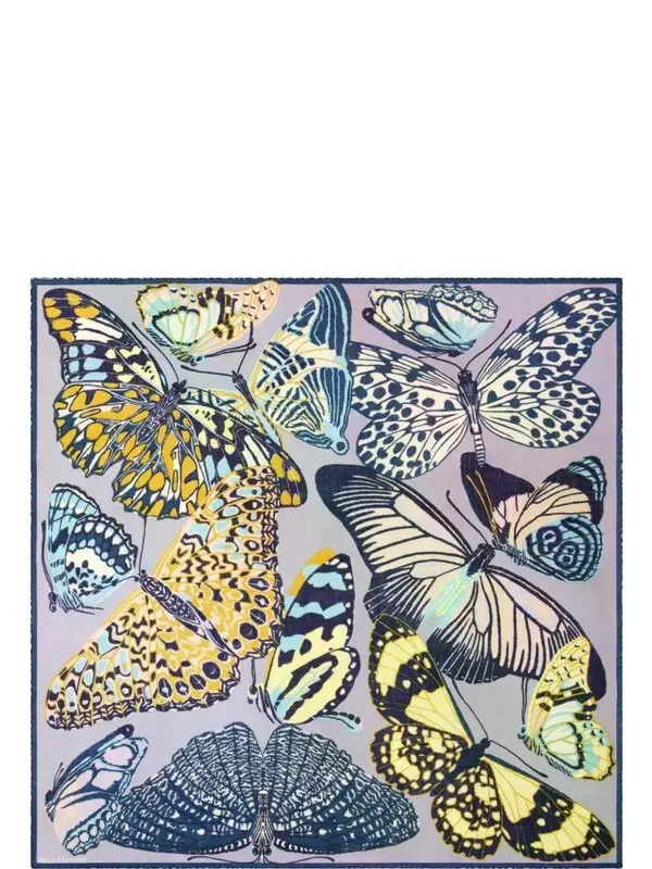 INOUI EDITIONS Butterfly-print Square Scarf
