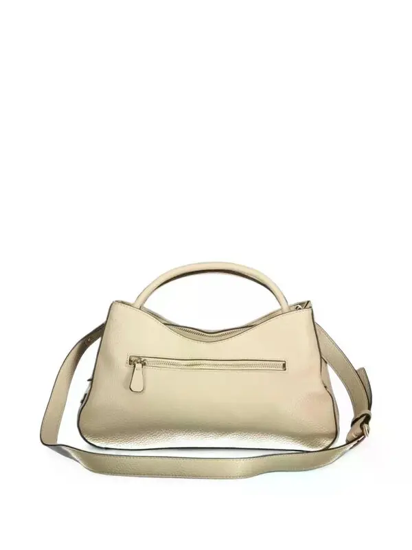 Guess Pebbled-texture Logo-plaque Tote Bag
