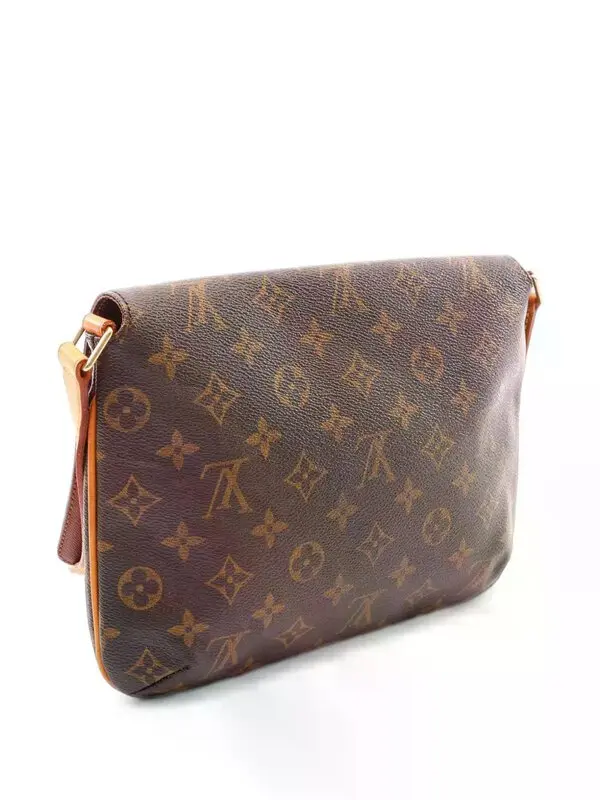 LOUIS VUITTON 2002 Monogram Musette Tango Shoulder Bag - Brown