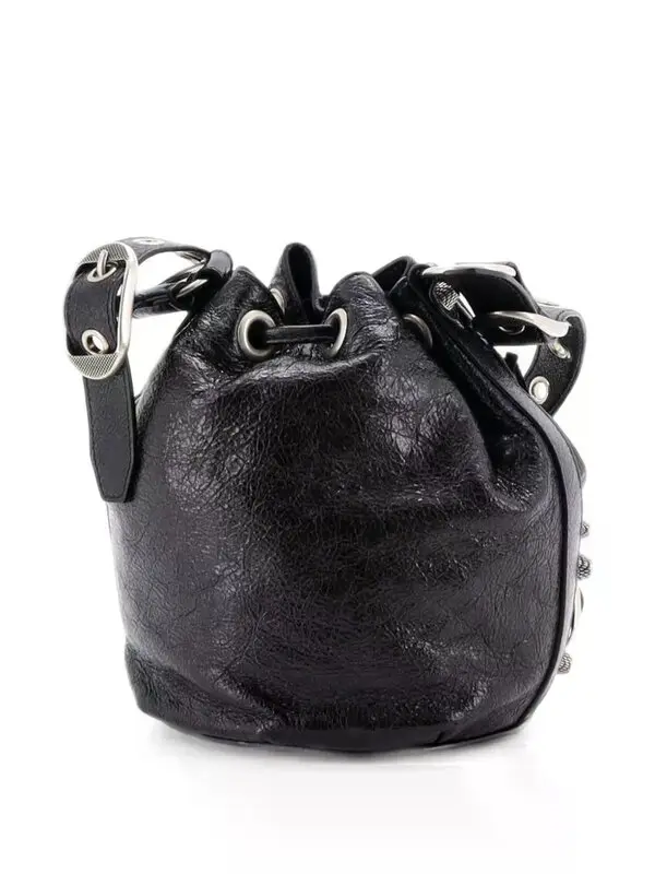 Balenciaga Le Cagole Giant Studs Leather Xs Bucket Bag