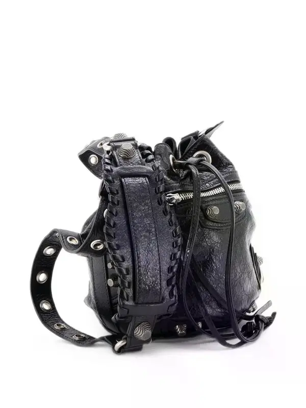 Balenciaga Le Cagole Giant Studs Leather Xs Bucket Bag