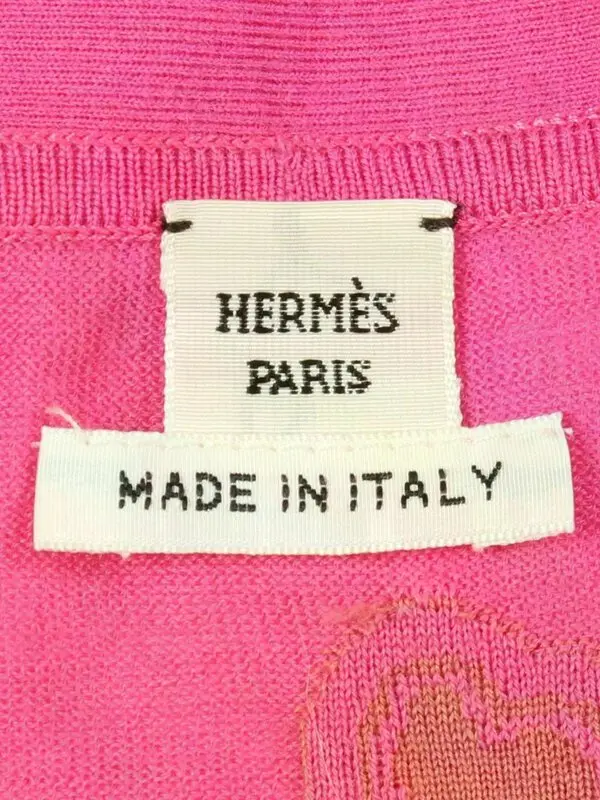 Hermès 2010s Candy Liblis Bandana Cardigan