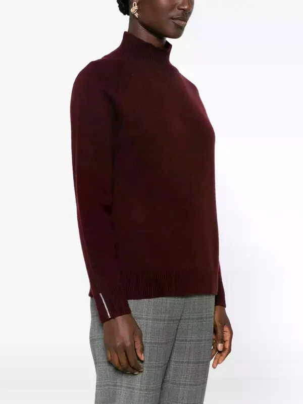 Peserico High-neck Raglan-sleeve Sweater